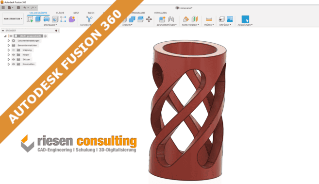 Autodesk Fusion 360 - 3D Modell 1154 richtig konstruieren